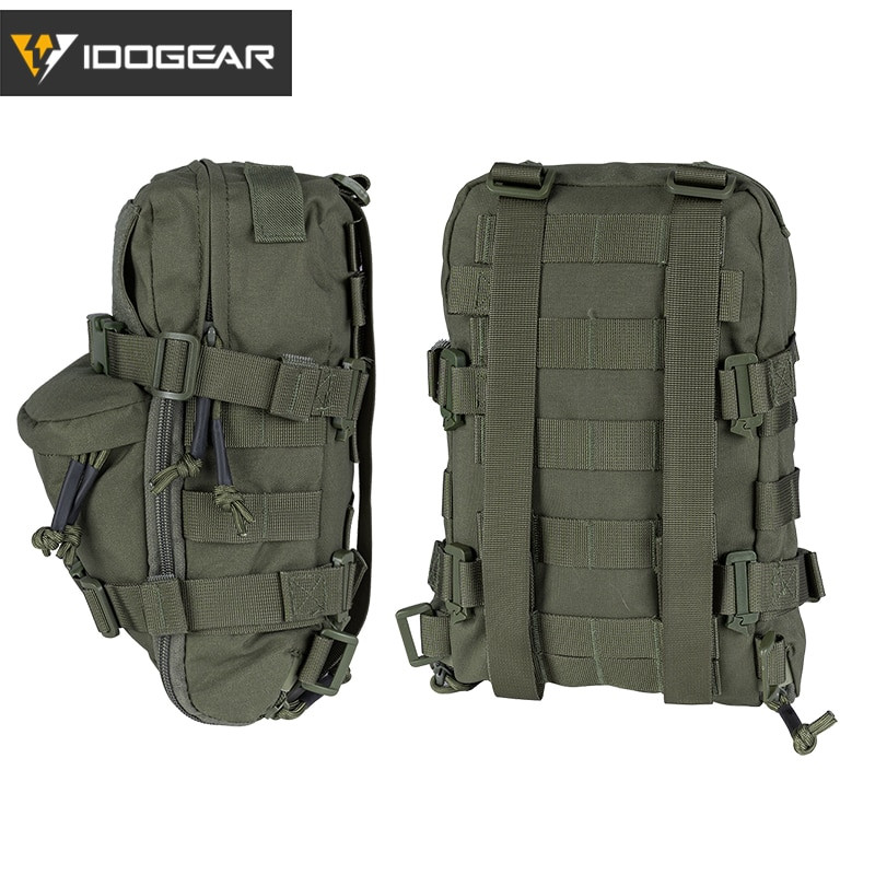IDOGEAR Tactical Hydration Pack Assault Molle Pouch Mini Airsoft Outdoor