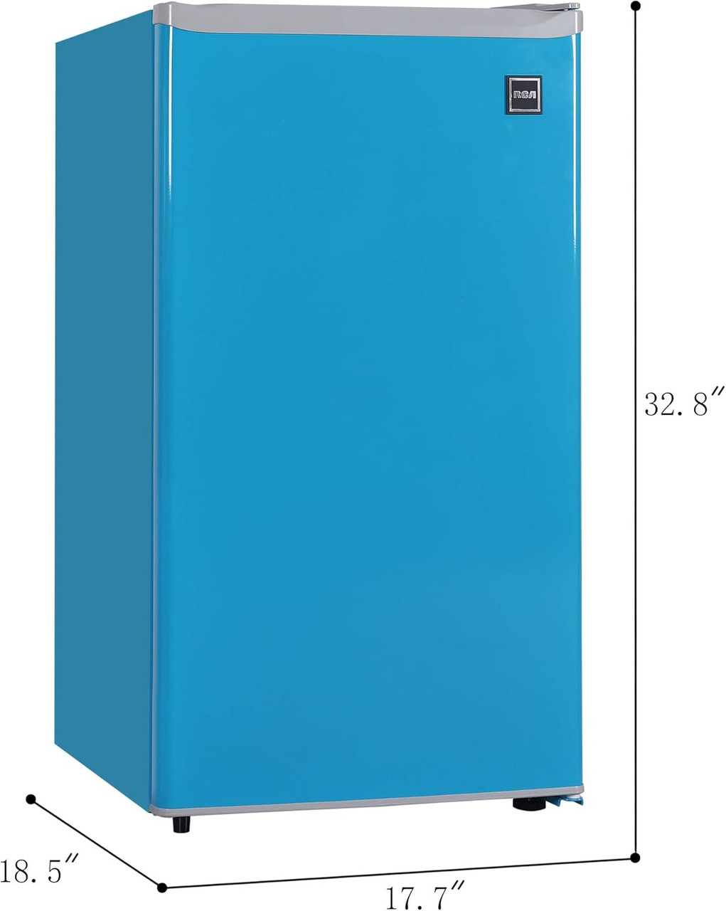 Mini Refrigerator, 3.2 Cu Ft Fridge, Blue