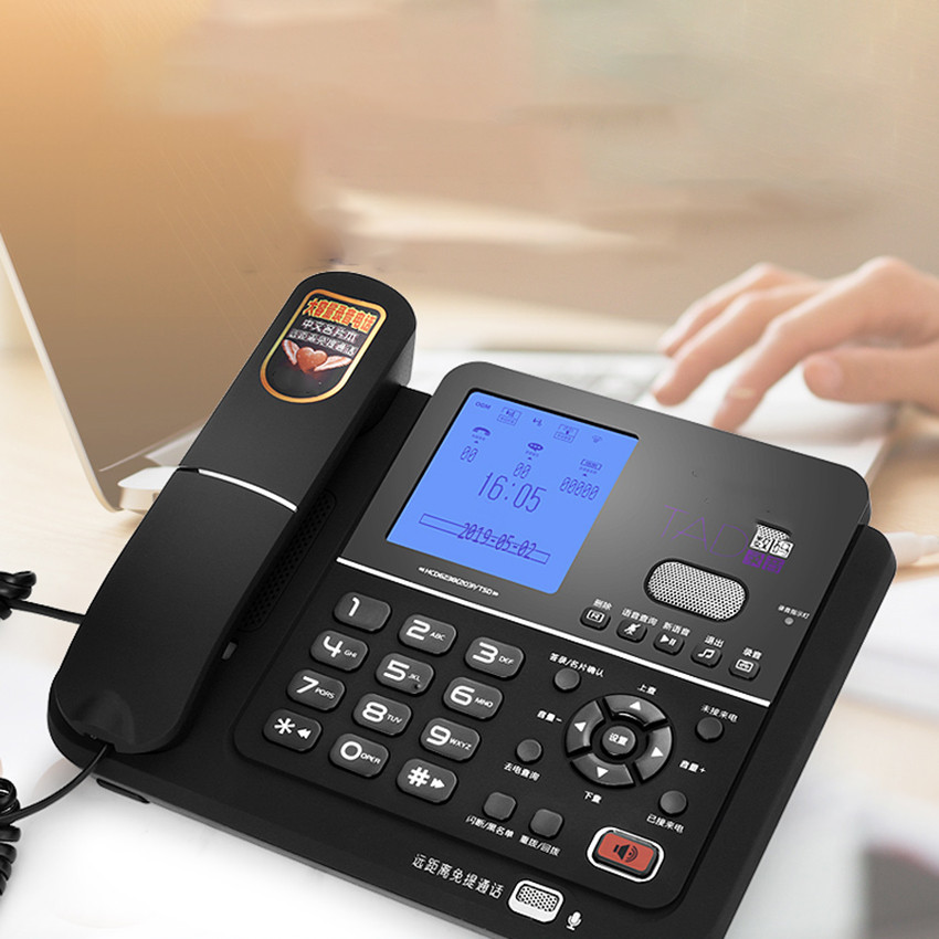 Business Office Landline Phone Answering System with Bracket, Caller ID ...