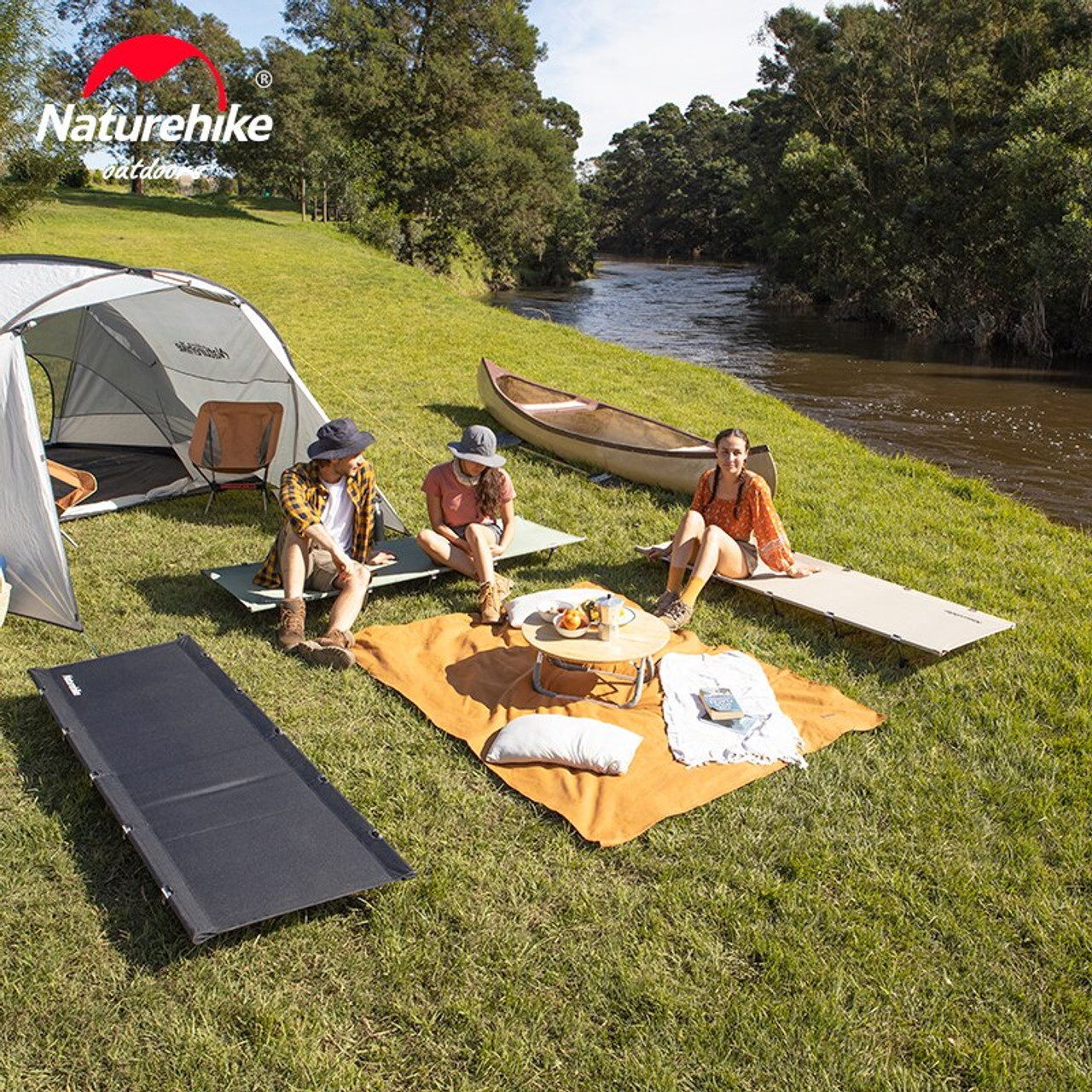 Naturehike Camping Cot Portable Folding Bed Ultralight Camping Bed Tent
