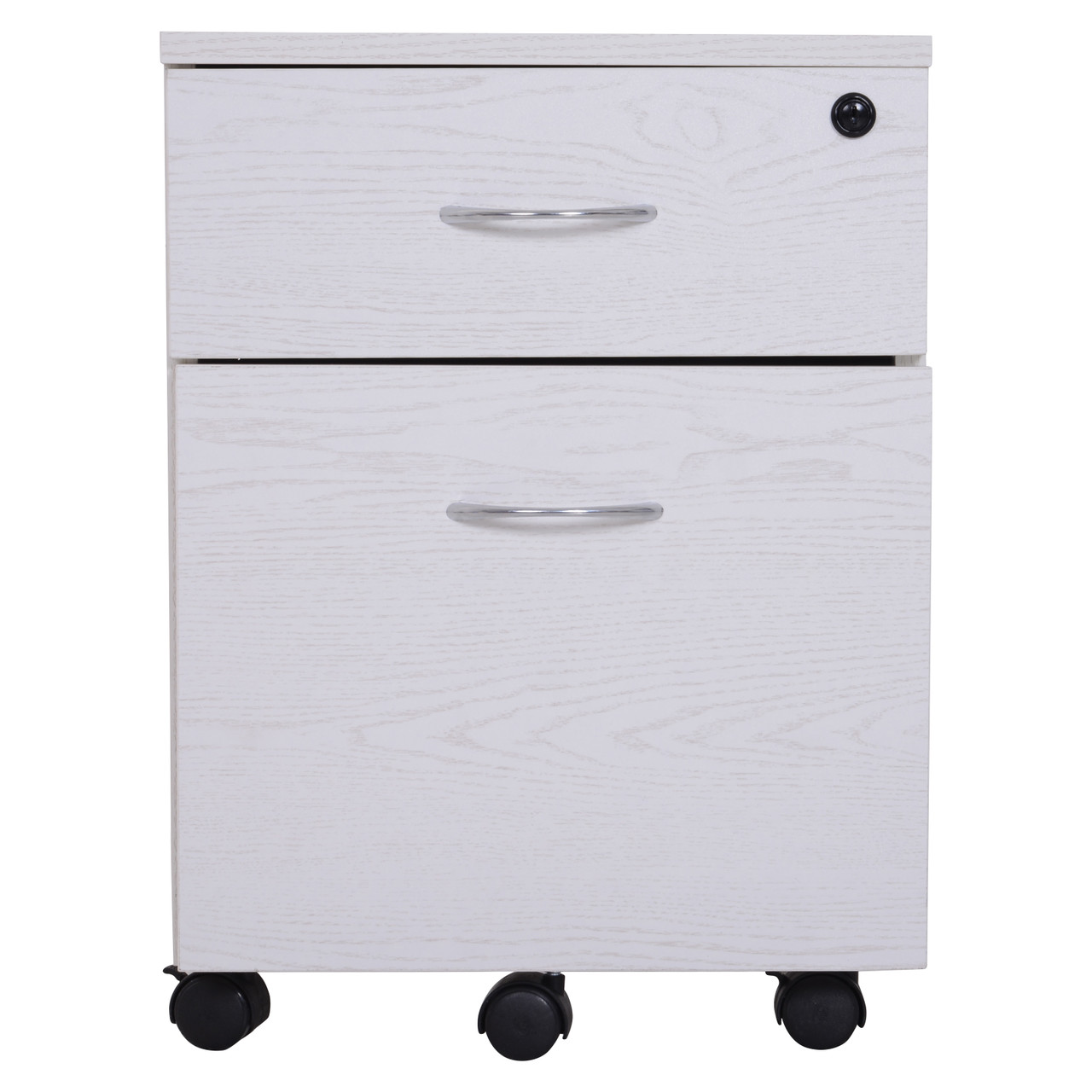 2-Drawer Filing Cabinet Office Drawers W/Keys Compact Slim Portable ...