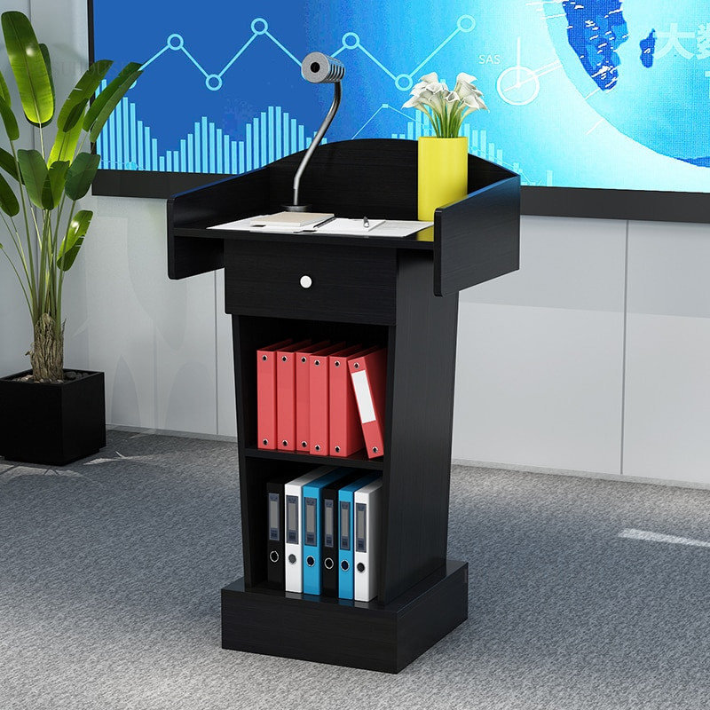 Modern Minimalist Reception Desks Multimedia Classroom Podium ...