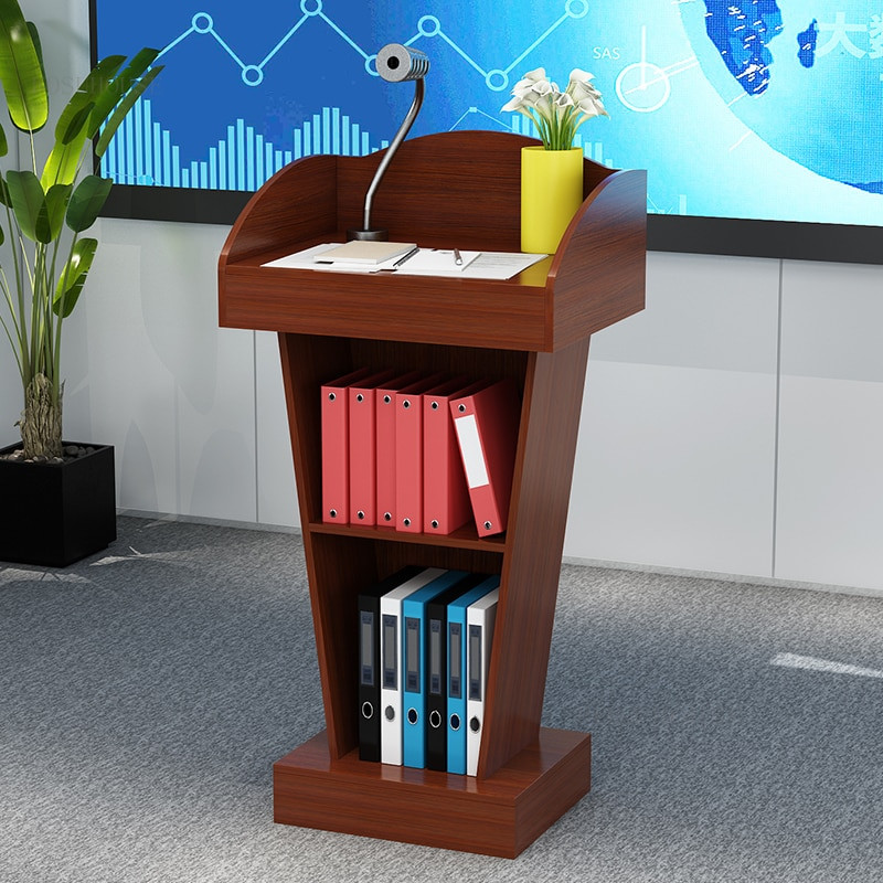 Modern Minimalist Reception Desks Multimedia Classroom Podium ...