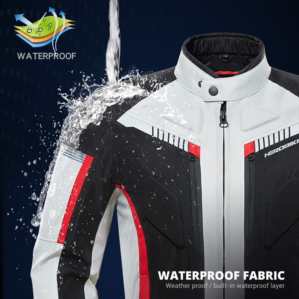 Waterproof Motorcycle Jacket Men Chaqueta Moto Wearable Riding Racing ...