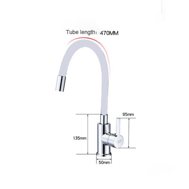 Silica Gel Nose Any Direction Rotating Kitchen Faucet Multi-color ...