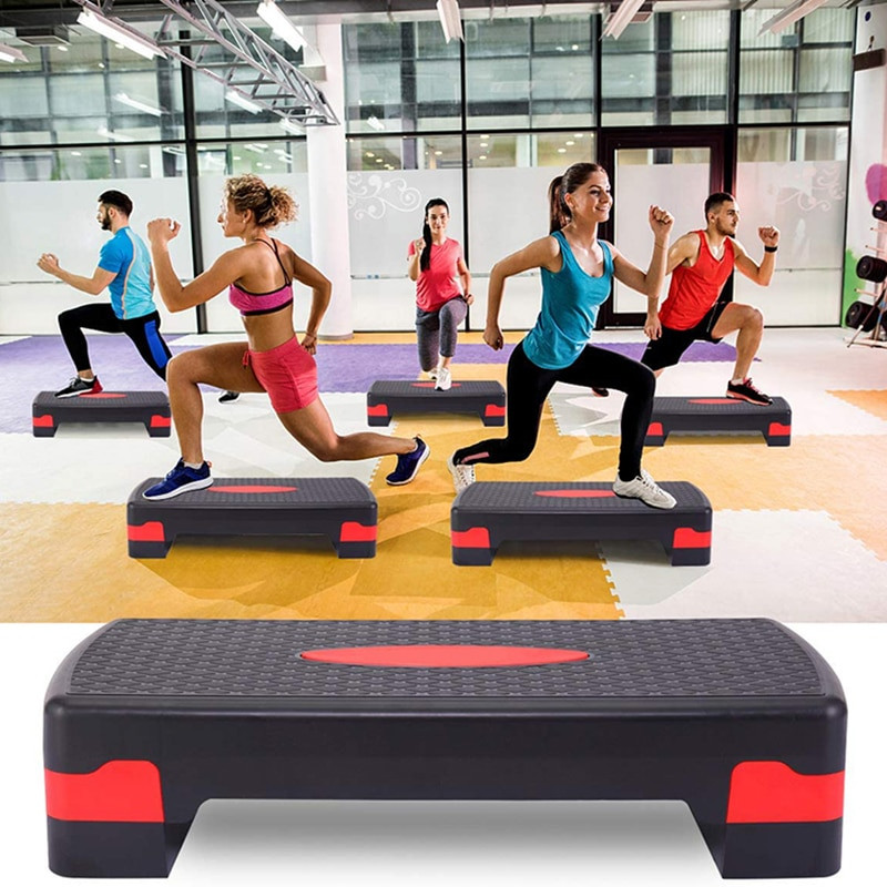 Adjustable Aerobic Step Gym Platform Exercise Board Aerobic Stepper