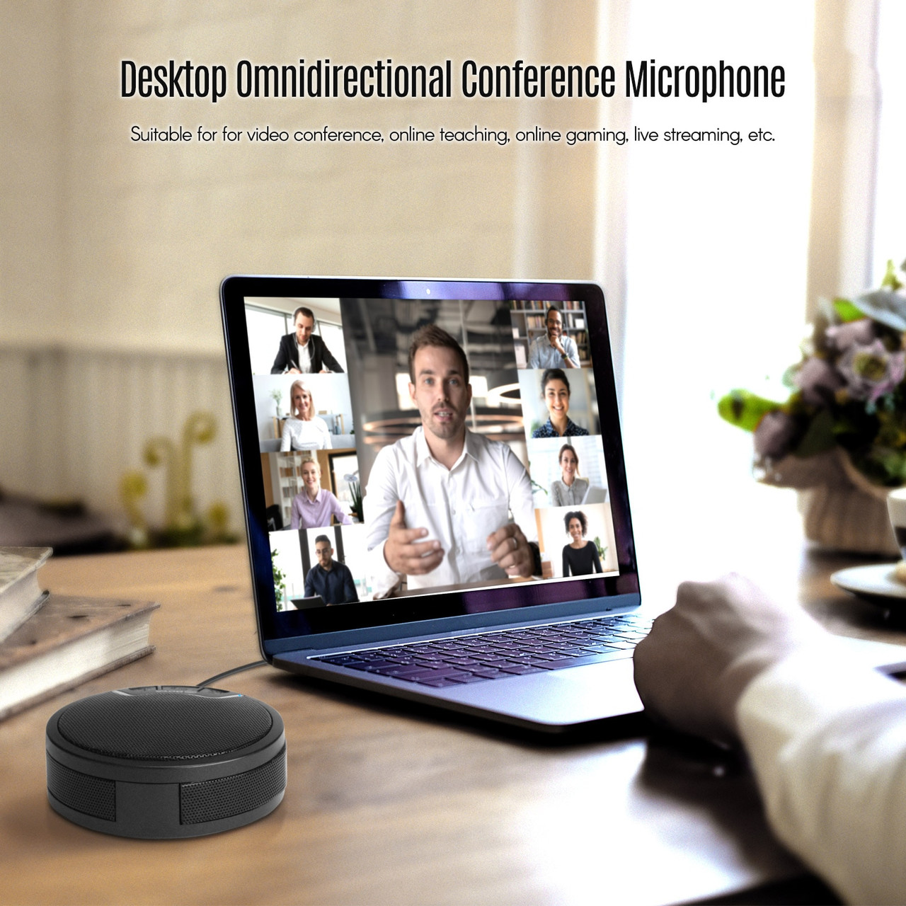 BOYA BY-BMM300 Desktop Omnidirectional Conference Microphone with ...