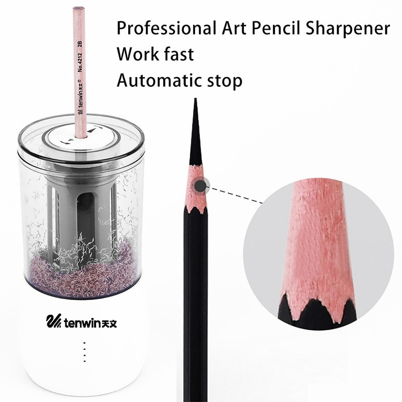 Tenwin Automatic Electric Pencil Sharpener For Sketch Pen Color Pencils ...