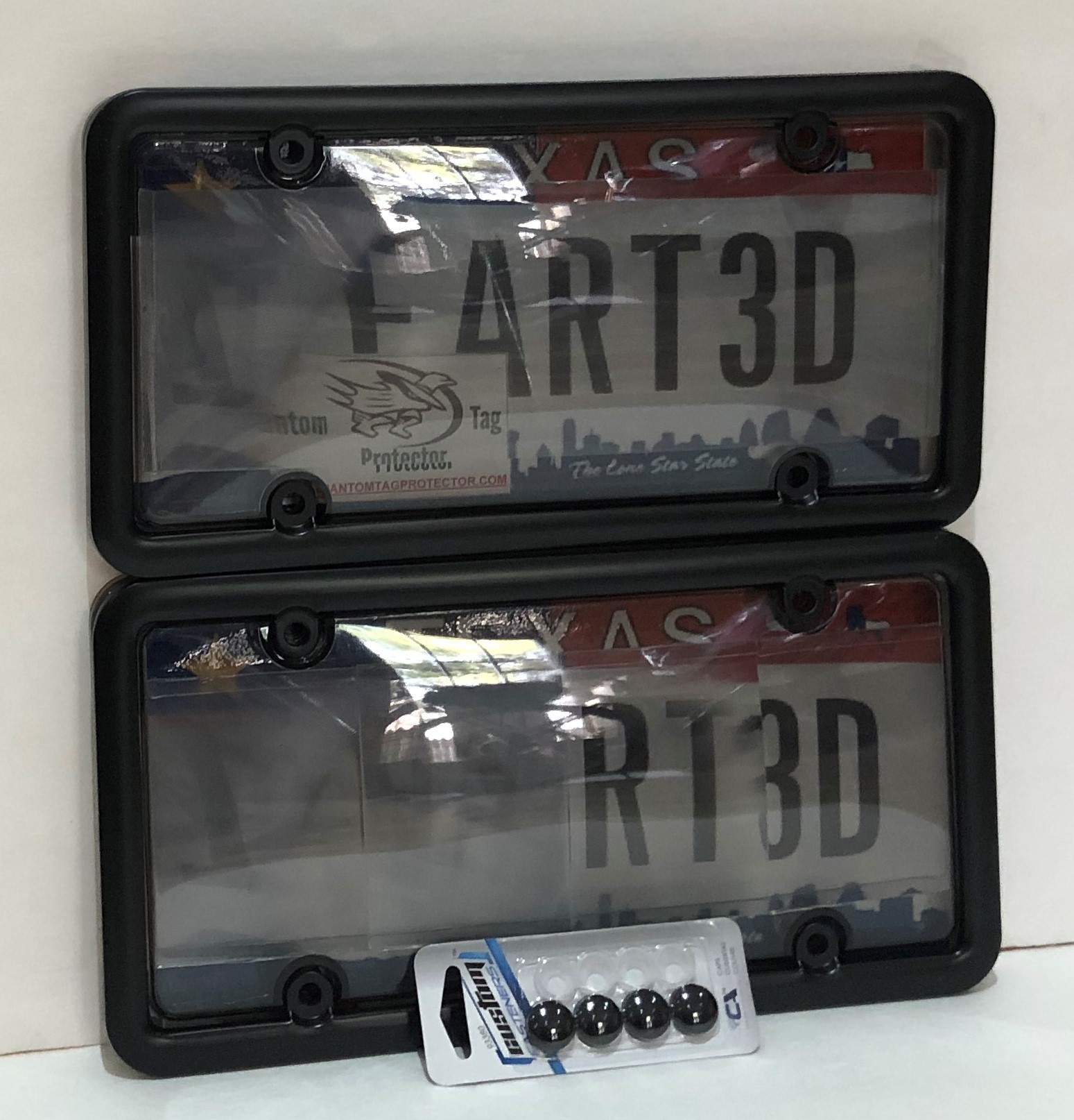 Phantom Tag Protector Clear vs Tinted Anti Photo License Plate Covers ...