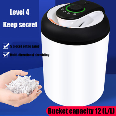 12L Waste Paper Shredder Home Office Portable Granular Electric ...