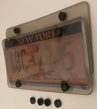 2 x Phantom Tag Protector 1st Gen. Anti Photo Tinted License Plate ...