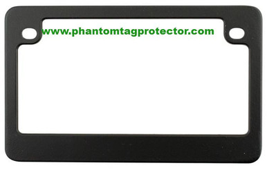 Phantom Tag Protector Matte Black Metal Motorcycle License Plate Frame ...