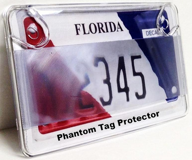 Clear Unbreakable Motorcycle Anti Photo License Plate Shield - Phantom ...