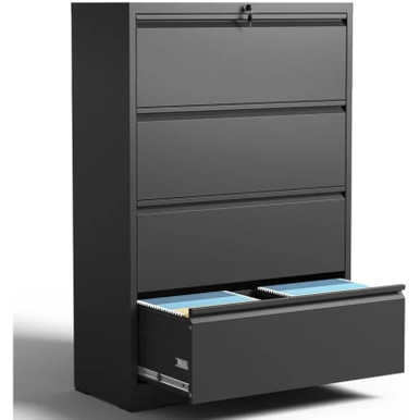 Lateral File Cabinet with Lock, Metal File Cabinets for Home Office ...