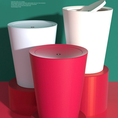 Large Kitchen Room Trash Can Paper Basket Dumpster Kitchen Garbage Cube ...