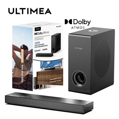 ULTIMEA Sound Bars for TV with Subwoofer, Dolby Atmos, Bluetooth 5.3 TV ...