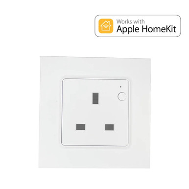 Homekit UK WiFi Smart Wall Socket Siri Voice Remote Control Surge ...