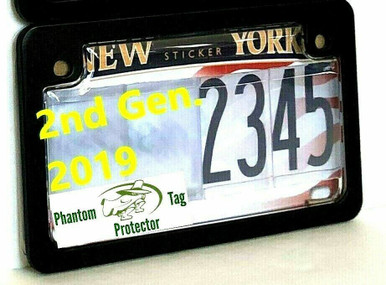 All-New 2019 2nd Gen. Motorcycle Clear Anti Photo Radar License Plate ...