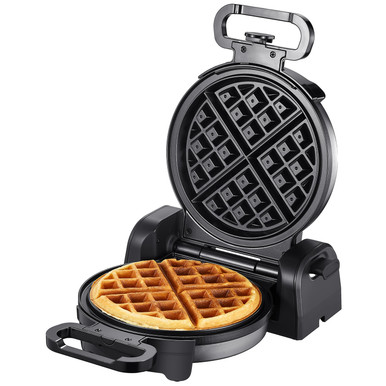 Belgian Waffle Maker, Classic Rotating Waffle Iron with Nonstick Plates ...