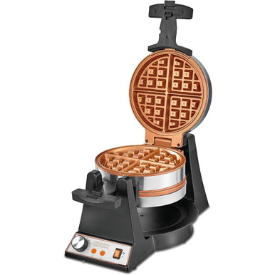 Double Rotating Belgian Waffle Maker, Keto Chaffles Iron with Nonstick