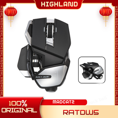 MAD CATZ RAT DWS Wireless Bluetooth Mouse Rechargeable FPS Ergonomics ...