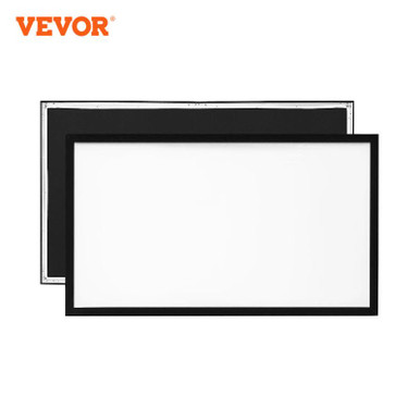 VEVOR Projector Screen 92 100 110 120 130 135 155 in Aluminum Fixed ...