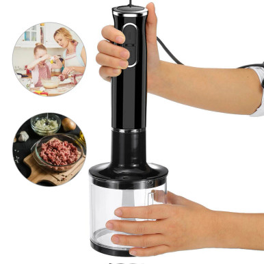 4 in 1 Electric Stick Hand Blender 500W Food Processor