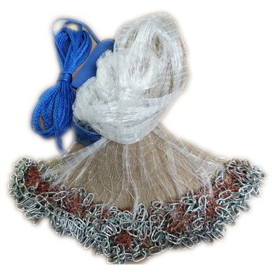 Fishing Cast Net 4ft-12ft Radius Saltwater Casting Nets for Bait Trap ...