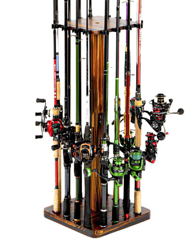 Ghosthorn Fishing Rod Holders for Garage 360 Degree Rotating Fishing ...