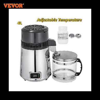 VEVOR 4L Water Distiller Filter Machine Distilled Distillation Purifier ...