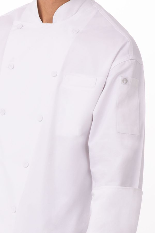 Double Breasted White Chef Jacket | ChefWorks Chef Coat