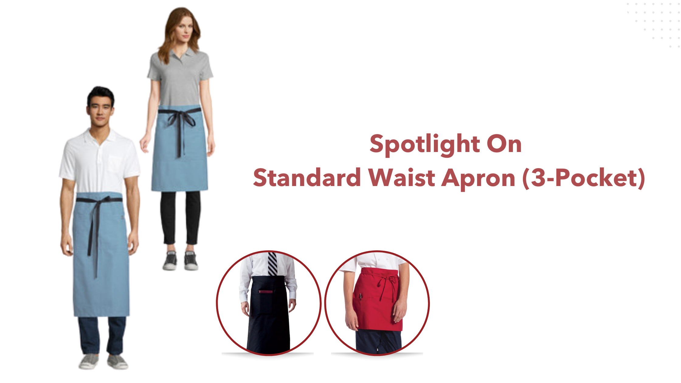 Spotlight On: Standard Waist Apron (3-Pocket) - ChefsCloset