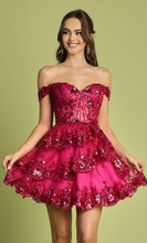 ADORA 1051 Short Homecoming Dress - Prom-Avenue