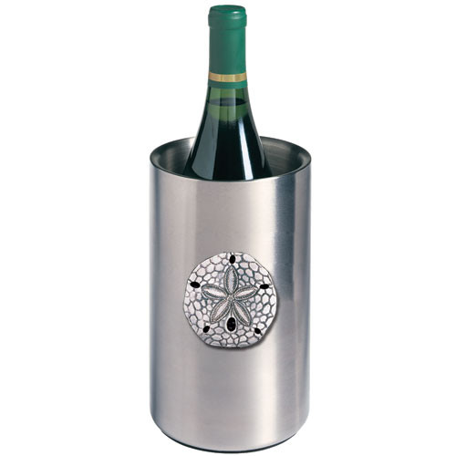 Sand Dollar Wine Chiller | Sand Dollar Drinkware | Heritage Pewter
