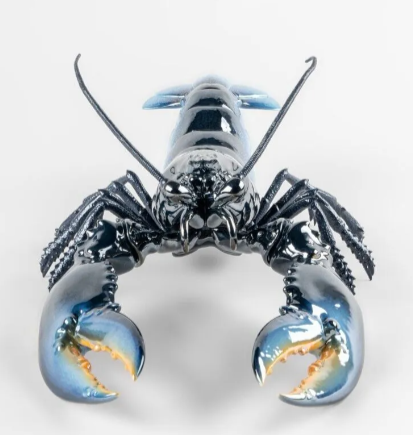 Blue Lobster Porcelain Figurine | Lobster