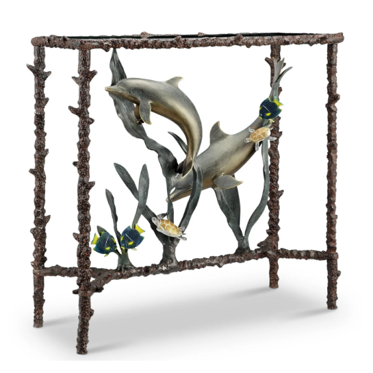 Dolphin Duo Console Table | SPI Home