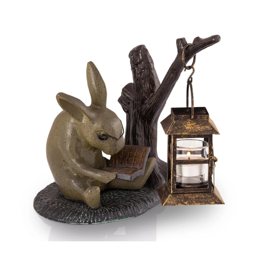 Booklover Rabbit LED Garden Lantern | SPI