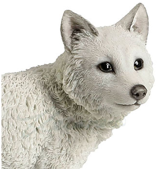 White Wolf Cub Sculpture | Baby