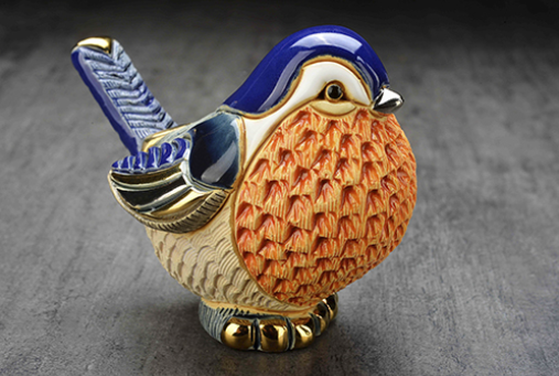 Blue Robin Figurine | De Rosa Collection