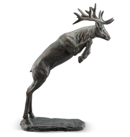 Stag Leaping Garden Sculpture | Deer Sculpture | Garden Sculpture