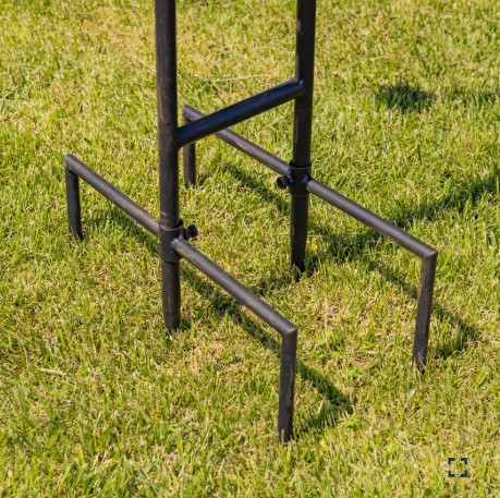 7.5ft. Tall XL Bald Eagle Iron Rocking Stake "Scout" | Zaer International