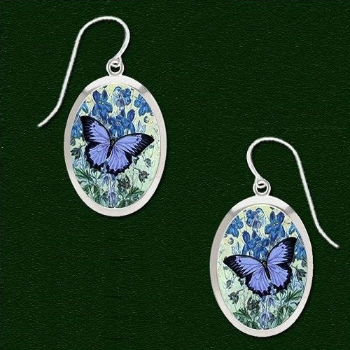 Blue Butterfly Earrings | Pro Arte | Silver | Lovell Designs