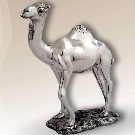 Camel Sculpture on Base | Silver Plated | D'Argenta