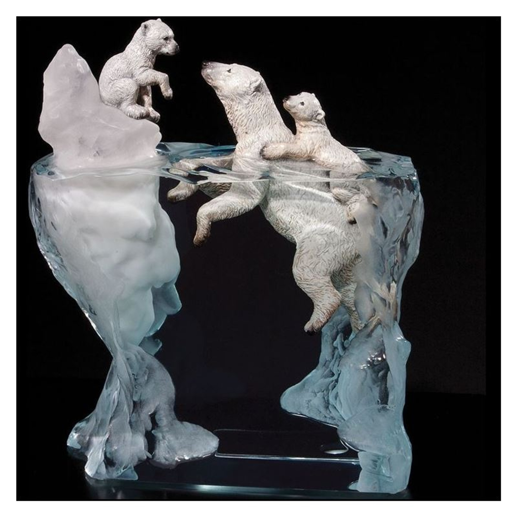Polar Bear Sculpture A Mothers Calling Starlite Originals