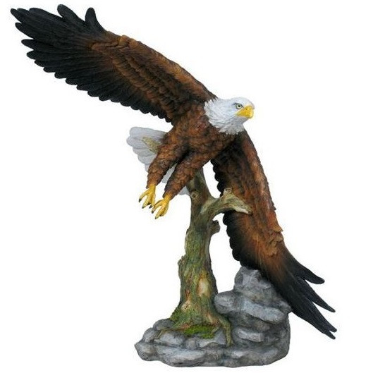 Outdoor Statues Home & Living American Bald Flying Eagle Figurine etna ...