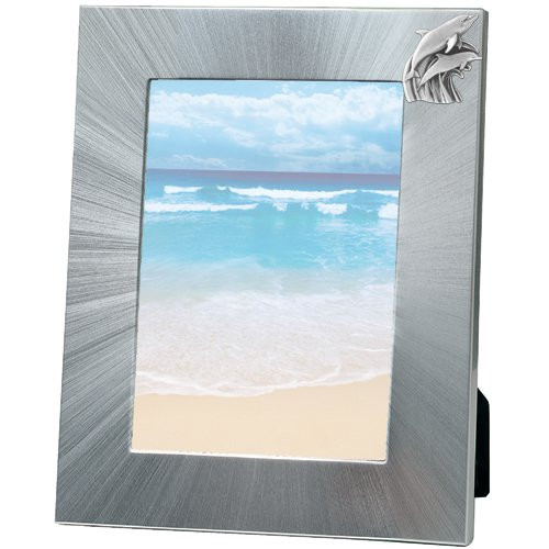 Dolphin 5x7 Photo Frame | Heritage Pewter