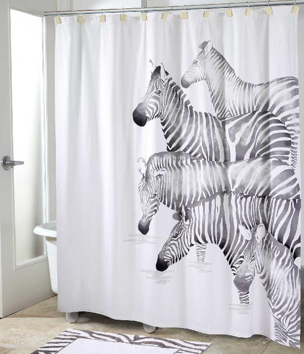 Zebra Shower Curtain Set | Avanti | BlissLiving | 13846H