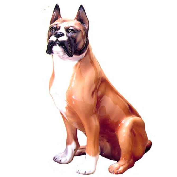 Boxer Dog Ceramic Sculpture | Intrada Italy | ANI9513