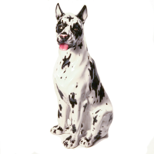 Italian Great Dane Ceramic Dog Sculpture | Intrada Italy Great Dane
