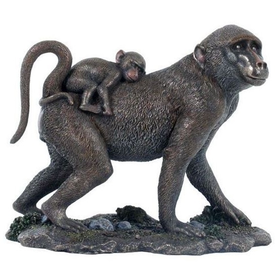 baboon balls statue